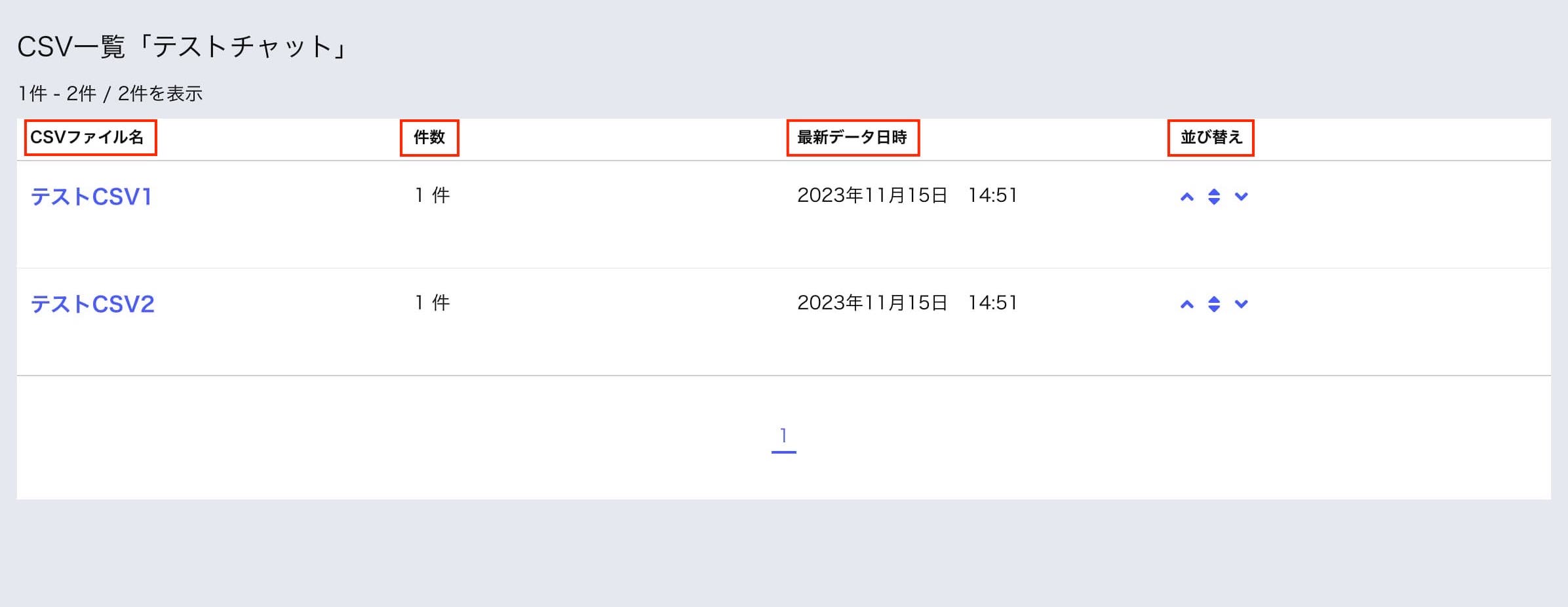 CSV一覧 – ecforce chat faq